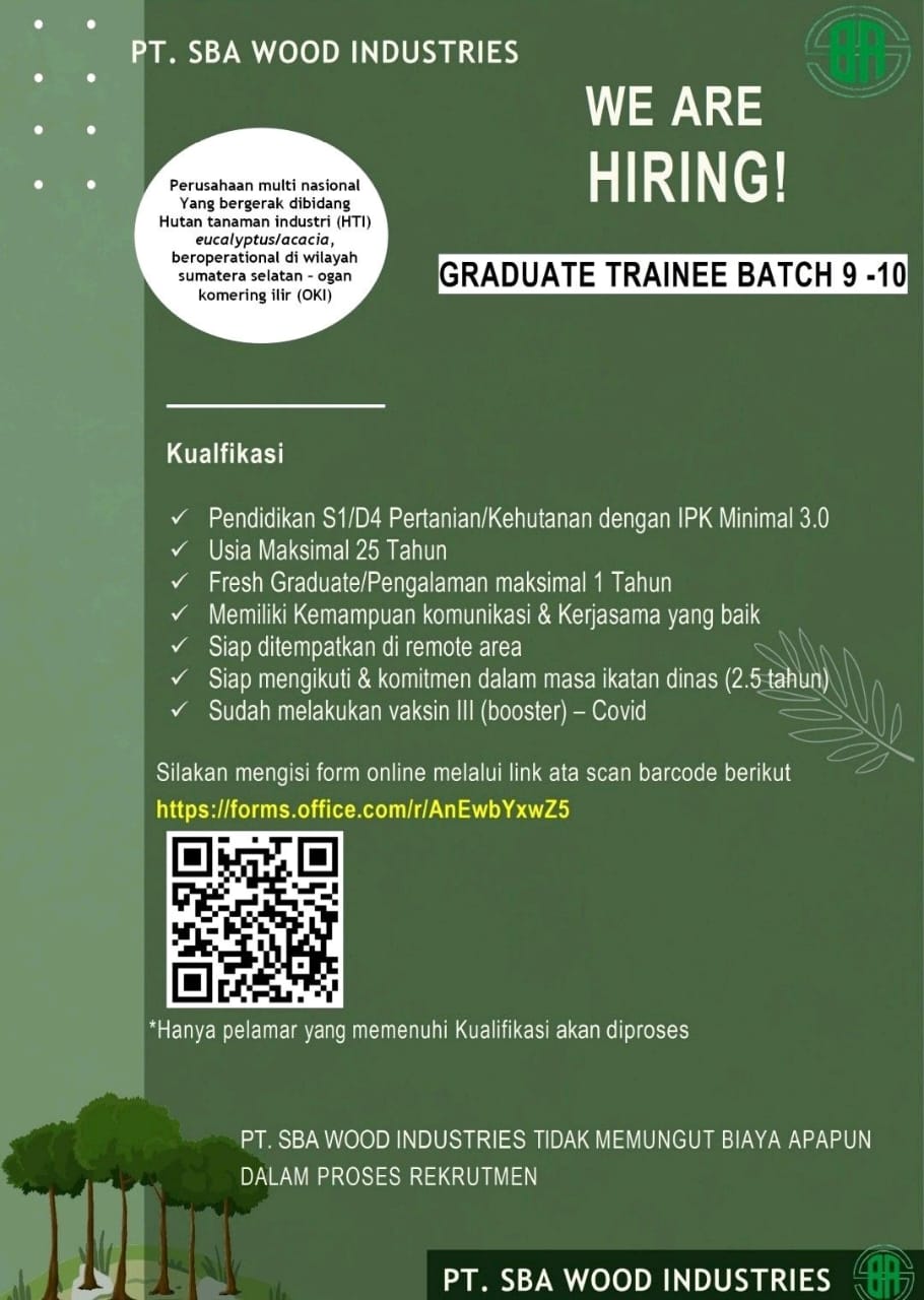 Lowongan Kerja PT. SBA Wood Industries - Keluarga Alumni UNSOED